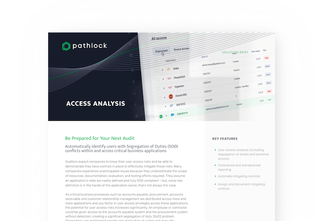 Continuous Compliance | Pathlock